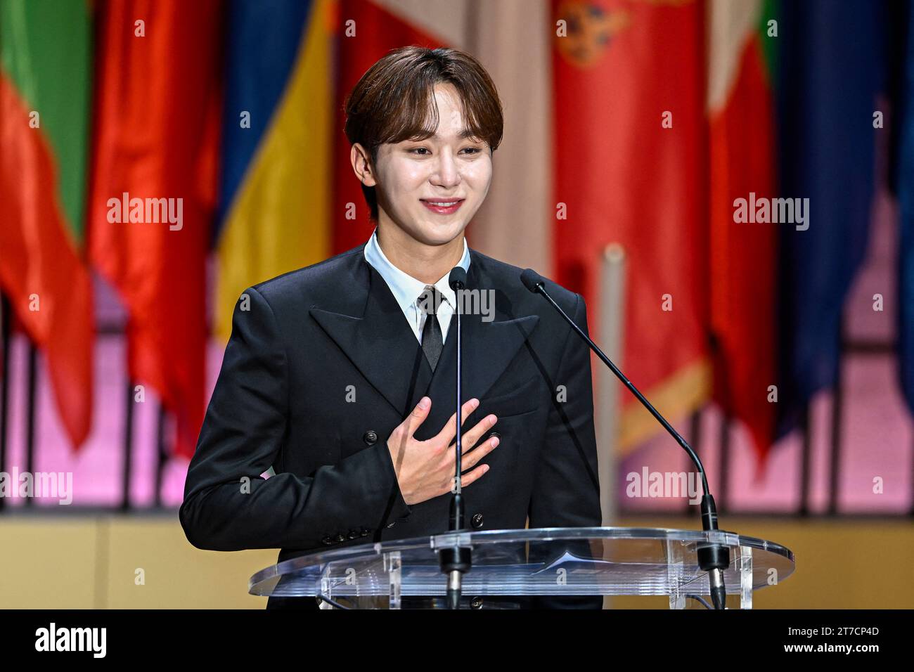 Paris, France. 14th Nov, 2023. South Korean singer Boo Seung-kwan aka ...