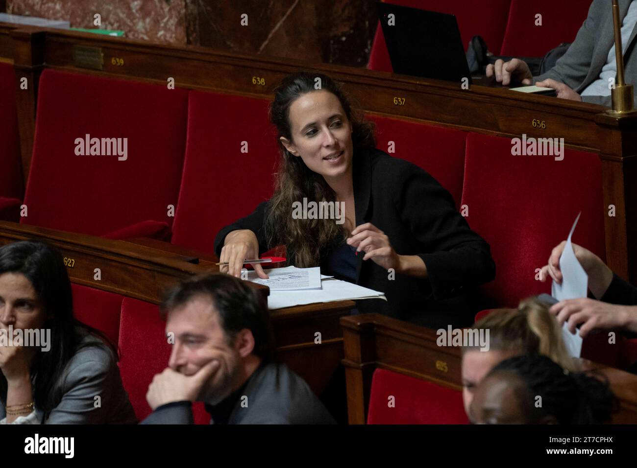 Paris, France. 14th Nov, 2023. clemence guette during a session of ...