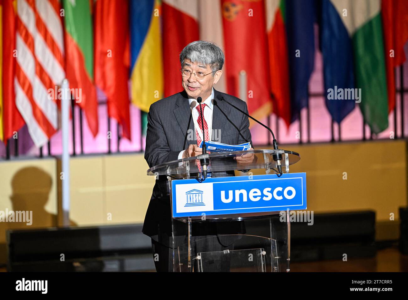 Paris, France. 14th Nov, 2023. Secretary-General of the Korean National ...