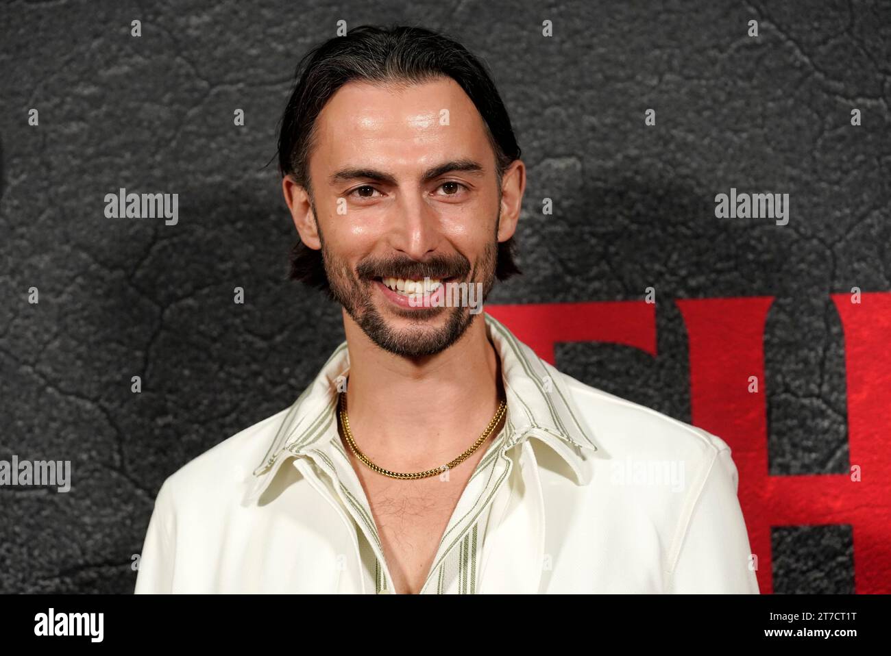 Joe Delfin poses at the Los Angeles premiere of the film "Thanksgiving ...