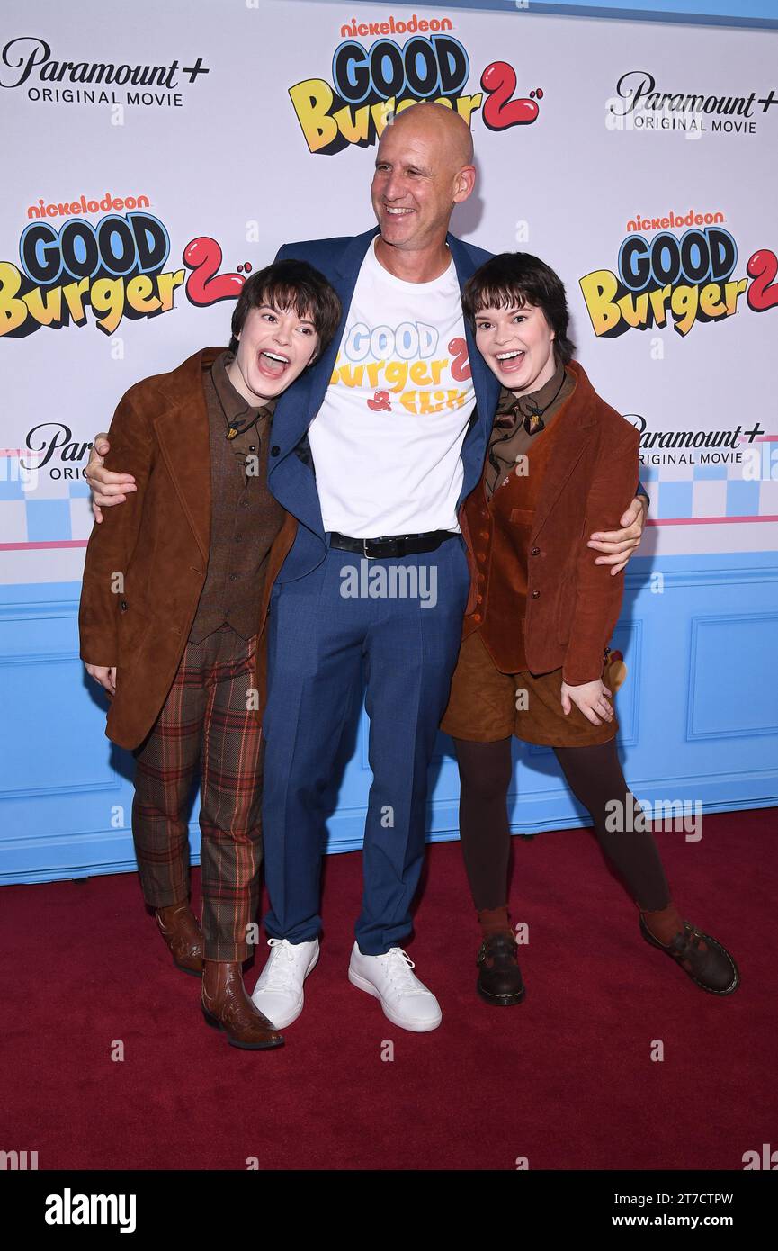 New York, USA. 14th Nov, 2023. (L-R) Emily Hinkler, Phil Traill and ...