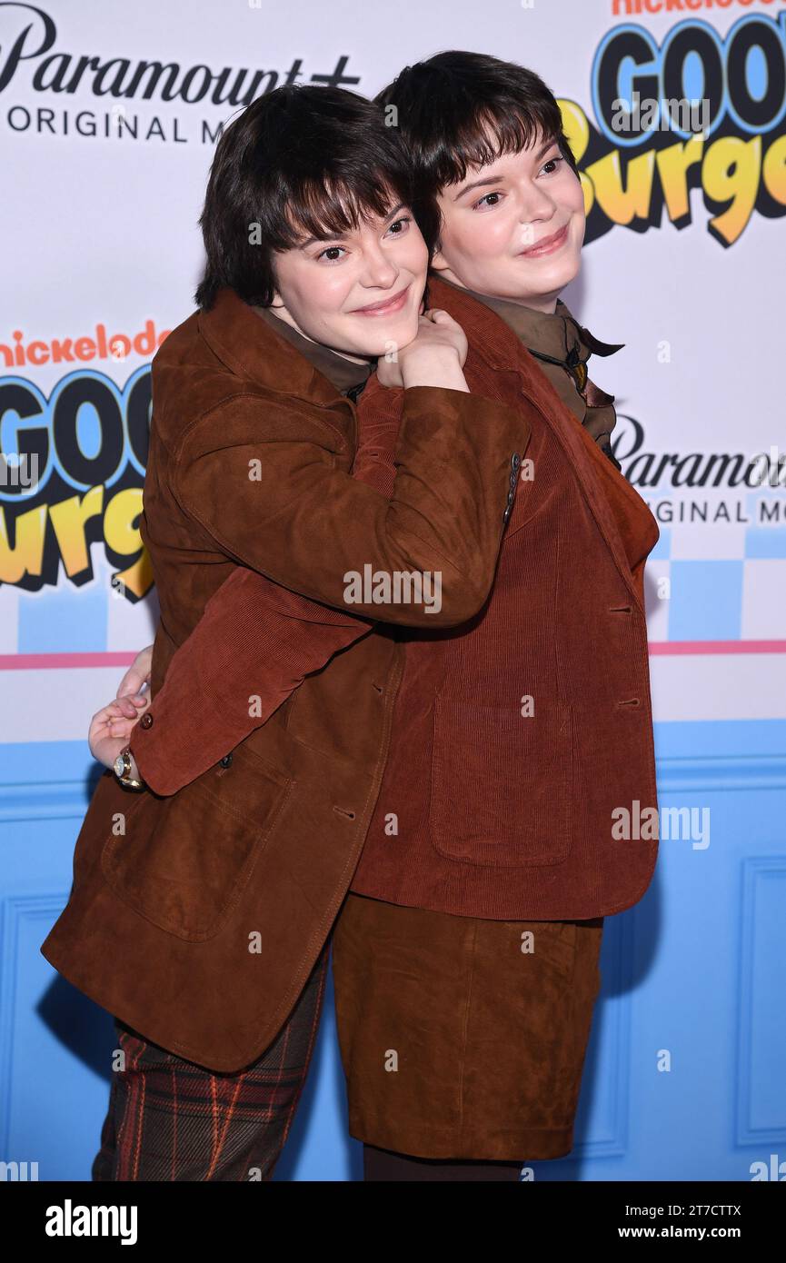 New York, USA. 14th Nov, 2023. (L-R) Emily Hinkler and Elizabeth ...