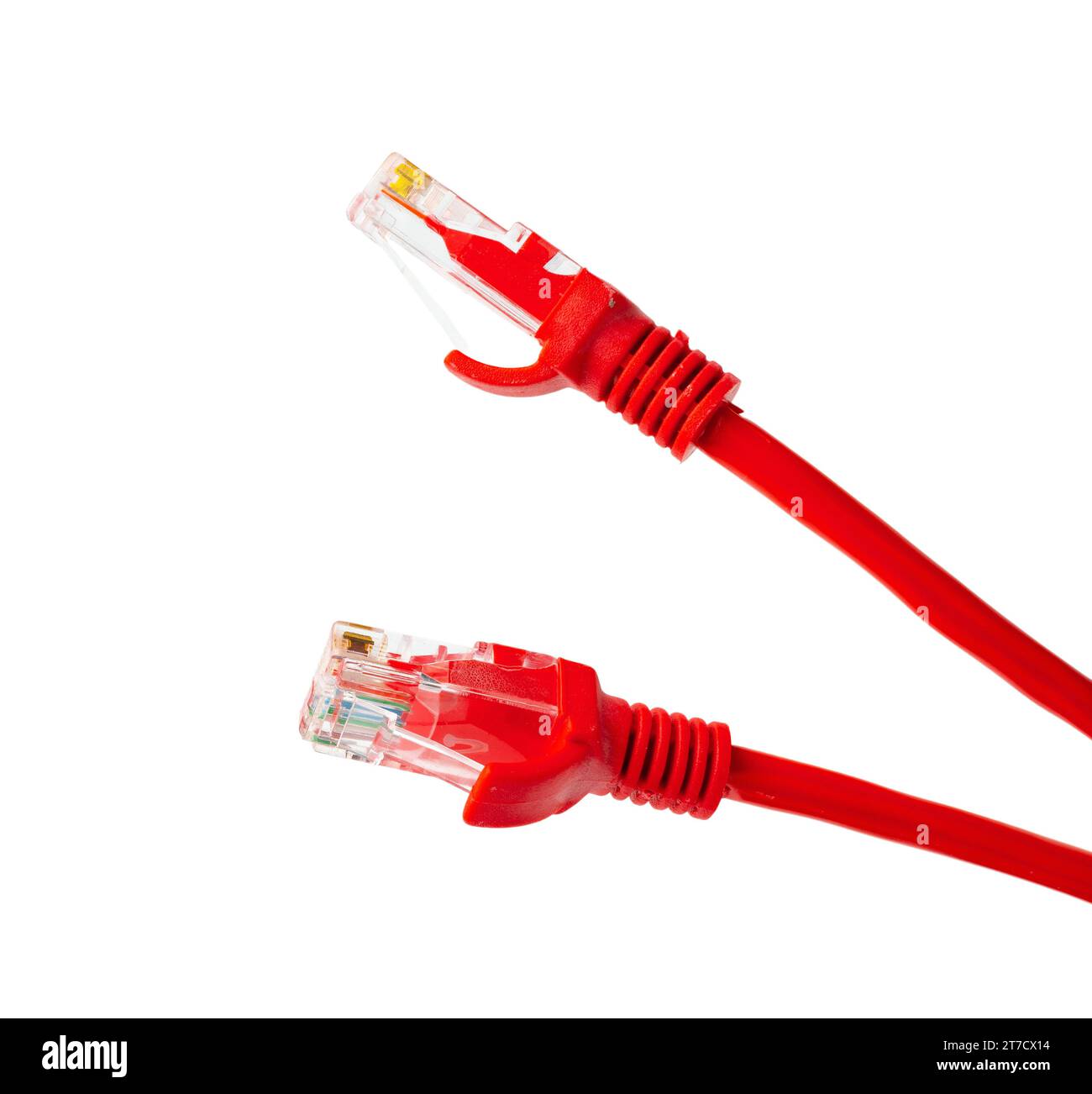 Network cable isolated on white background studio shot Stock Photo - Alamy