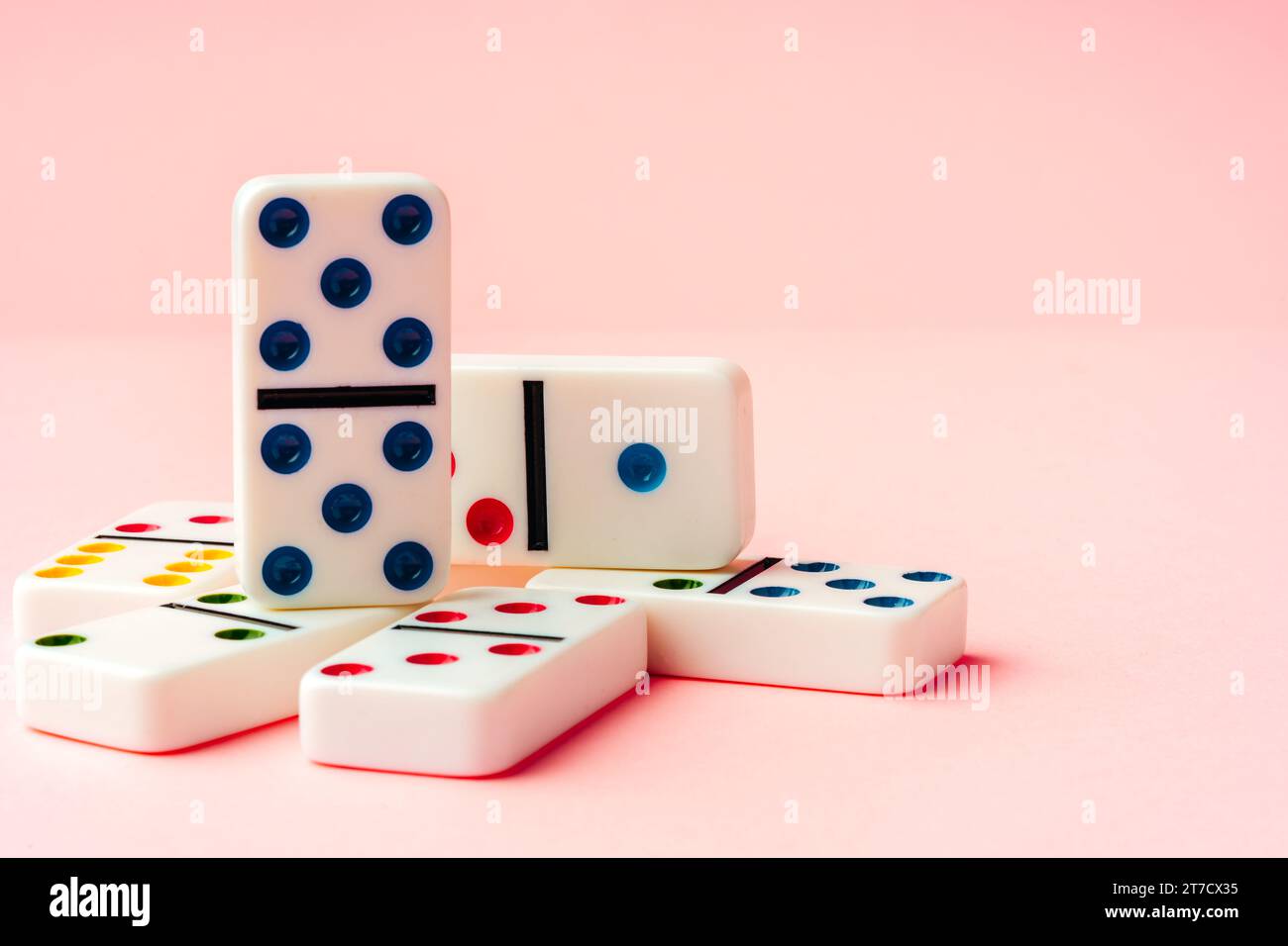 Pink dominoes hi-res stock photography and images - Alamy