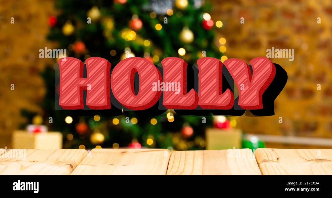 Holly tree illustration hi-res stock photography and images - Alamy