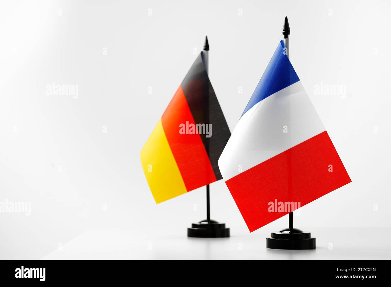 Flags of France and Germany isolated on white background Stock Photo ...