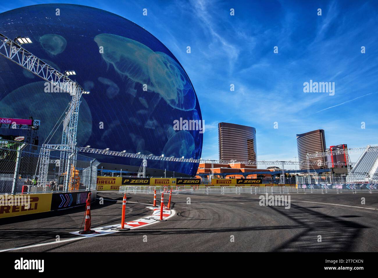 Las Vegas, USA. 14th Nov, 2023. Circuit atmosphere - track detail ...