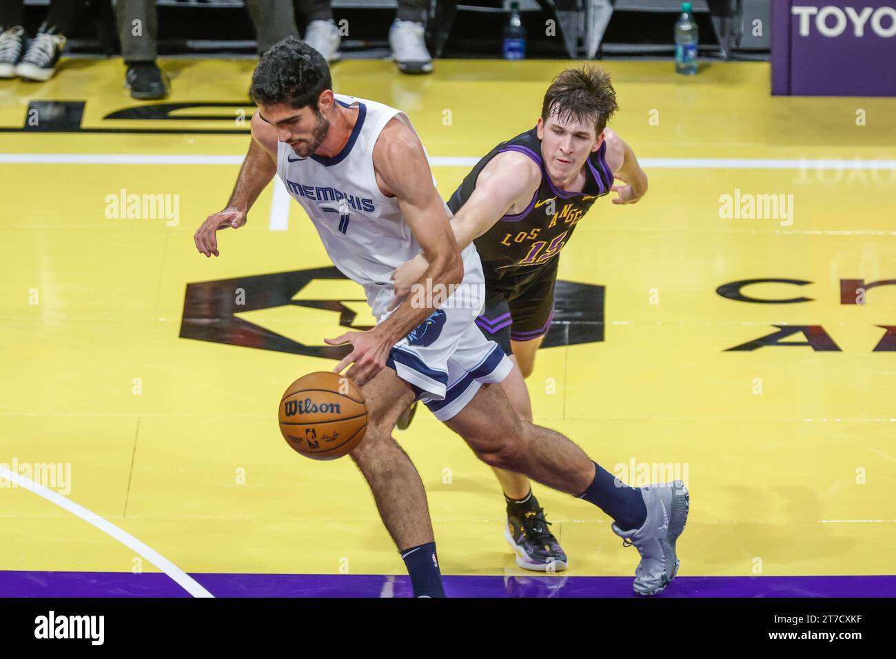 Los Angeles, California, USA. 14th Nov, 2023. Memphis Grizzlies' Santi ...