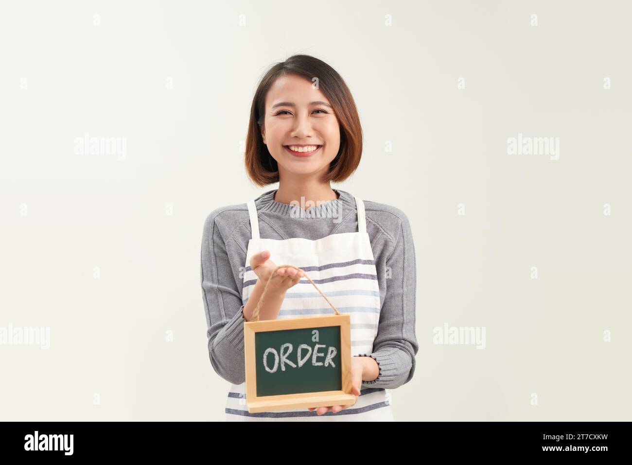 Woman restaurant worker order hi-res stock photography and images - Alamy