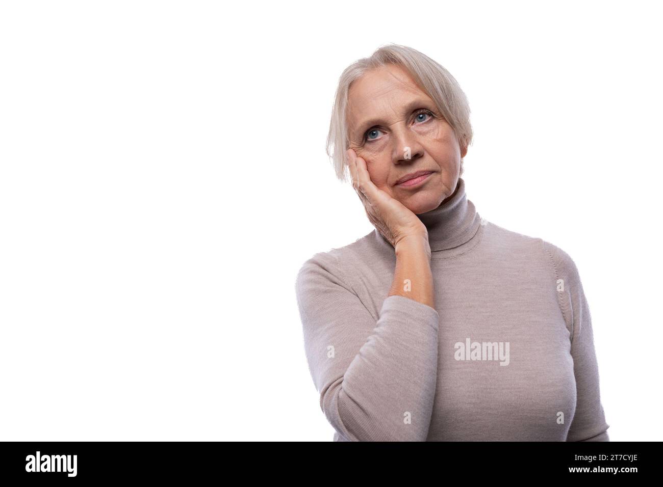 Confident grey haired senior woman Cut Out Stock Images & Pictures - Alamy