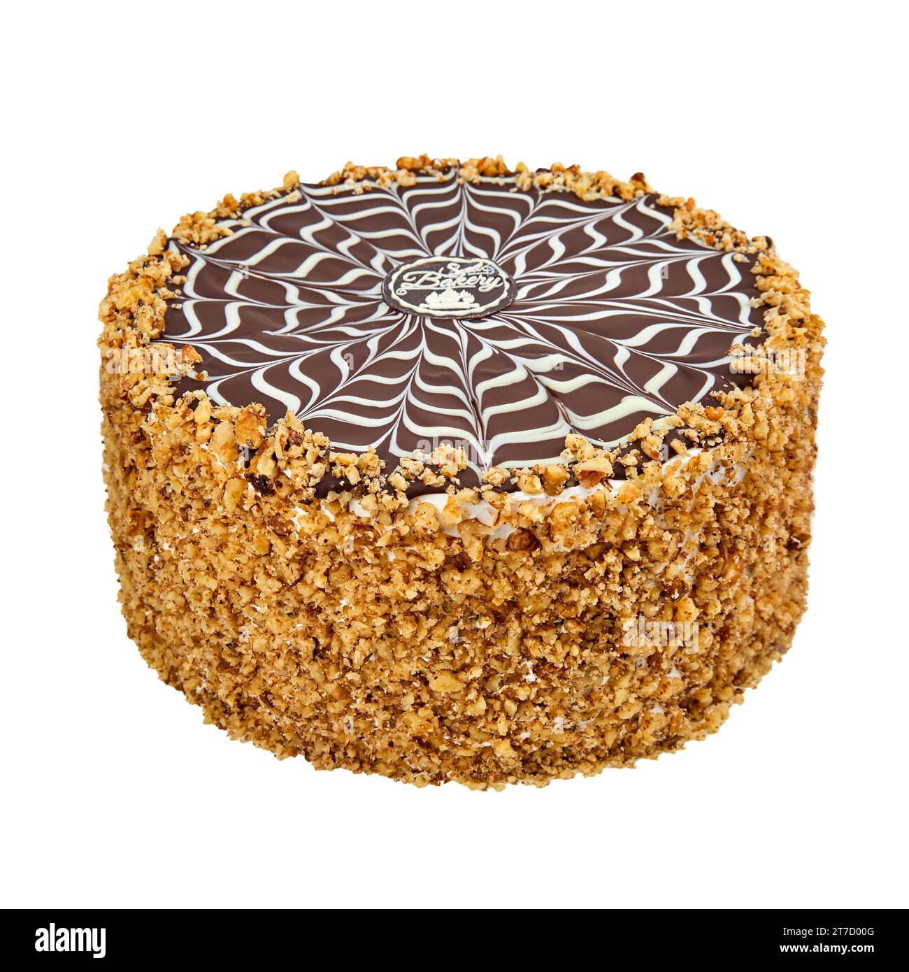 Esterhazy cake based on protein cakes with hazelnuts and custard ...