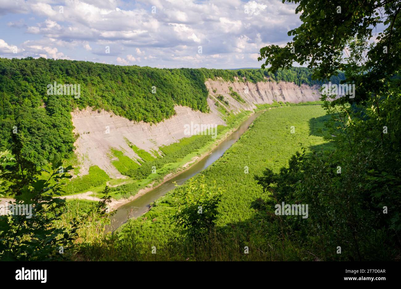 The Genesee River at Letchworth State Park in New York State Stock ...