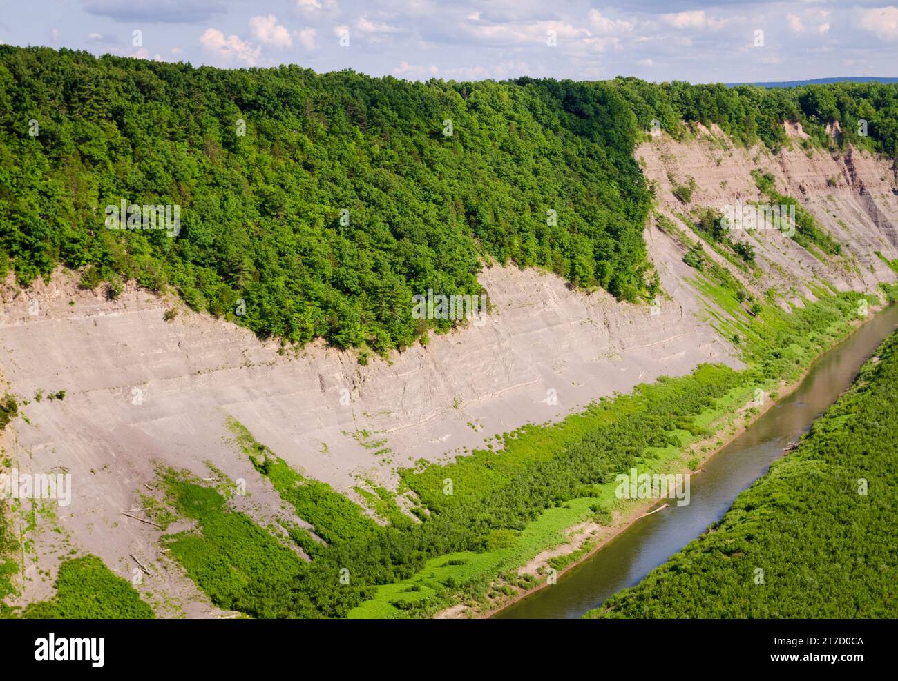 The Genesee River at Letchworth State Park in New York State Stock ...