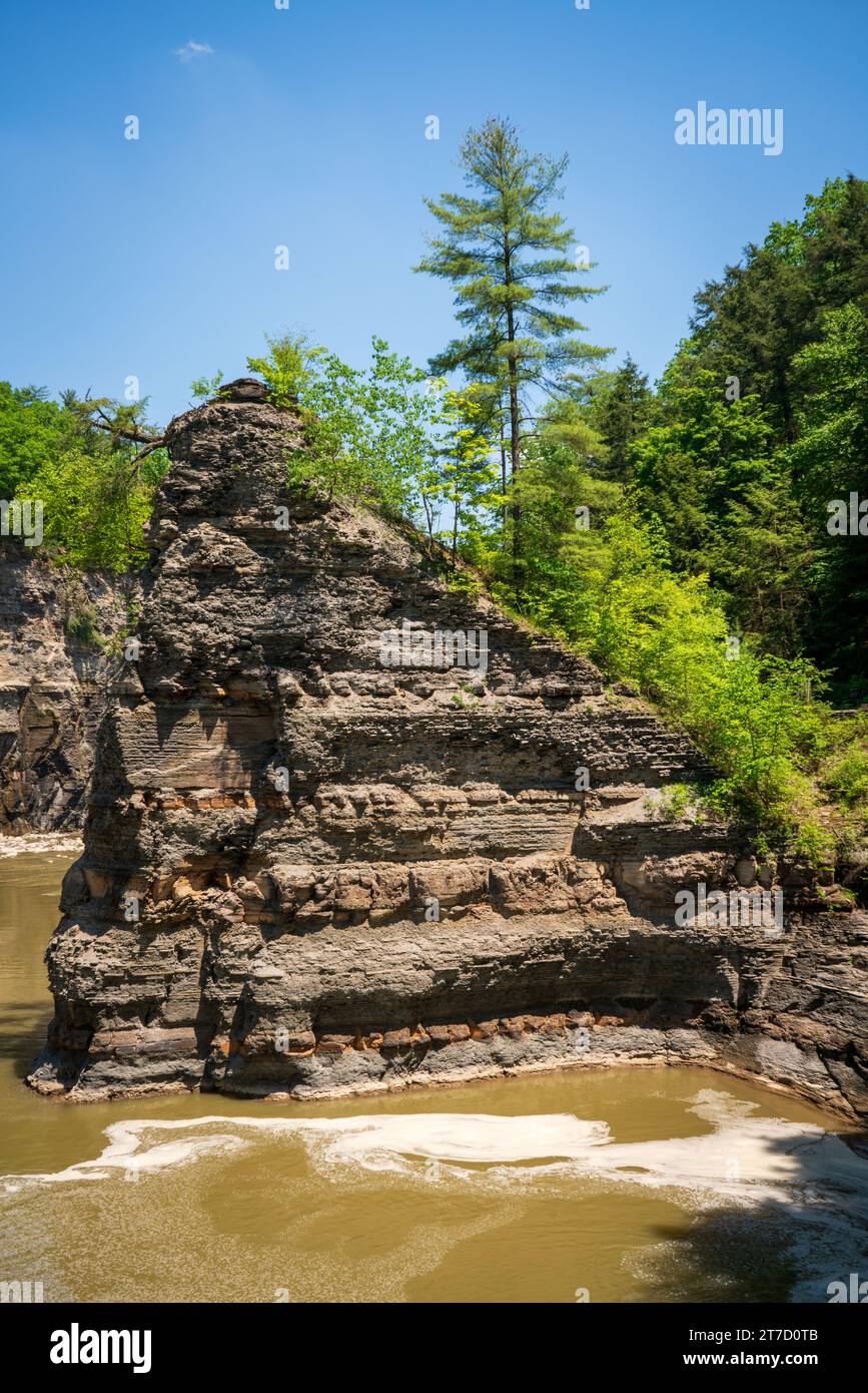 The Castile Entrance at Letchworth State Park Stock Photo - Alamy