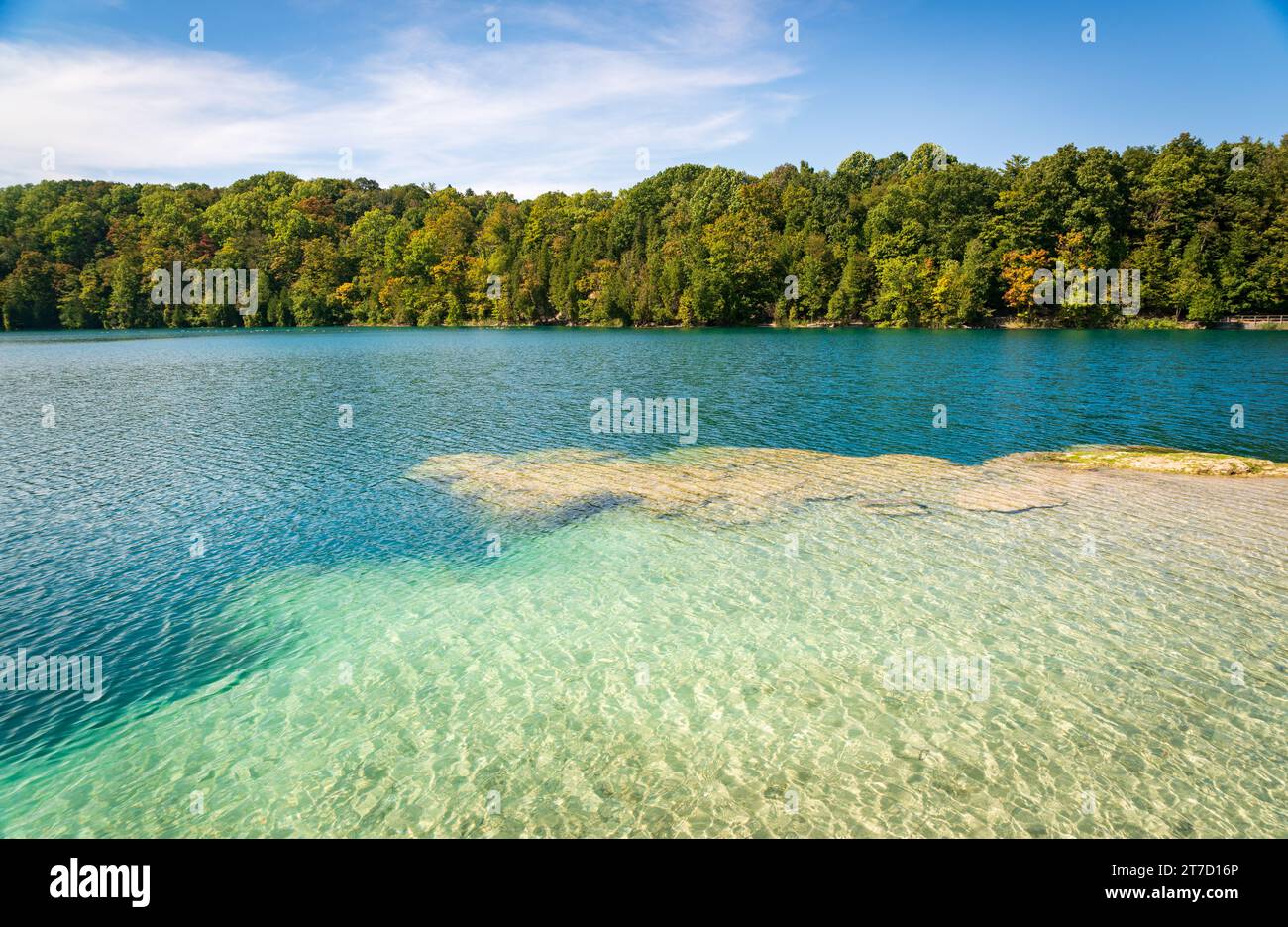 The Scenic Green Lakes State Park in New York State Stock Photo - Alamy