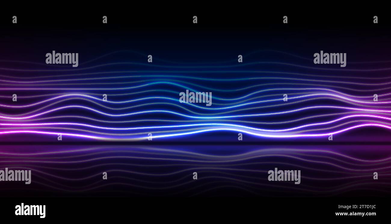 Blue ultraviolet neon retro glowing Stock Vector Images - Alamy