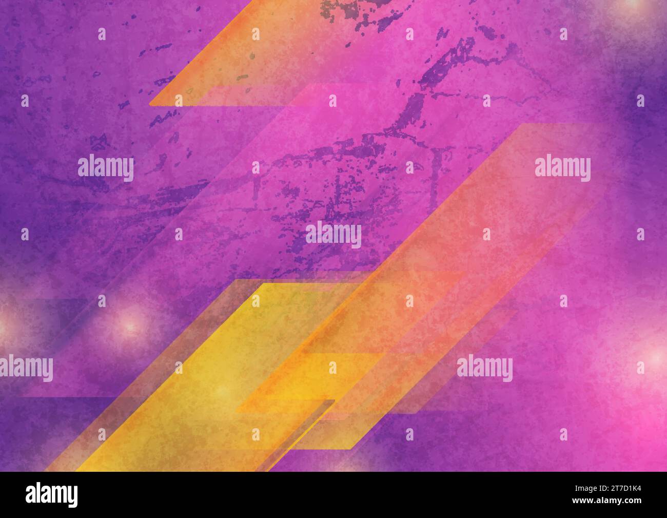 Purple orange grunge geometric tech abstract background. Vector design ...