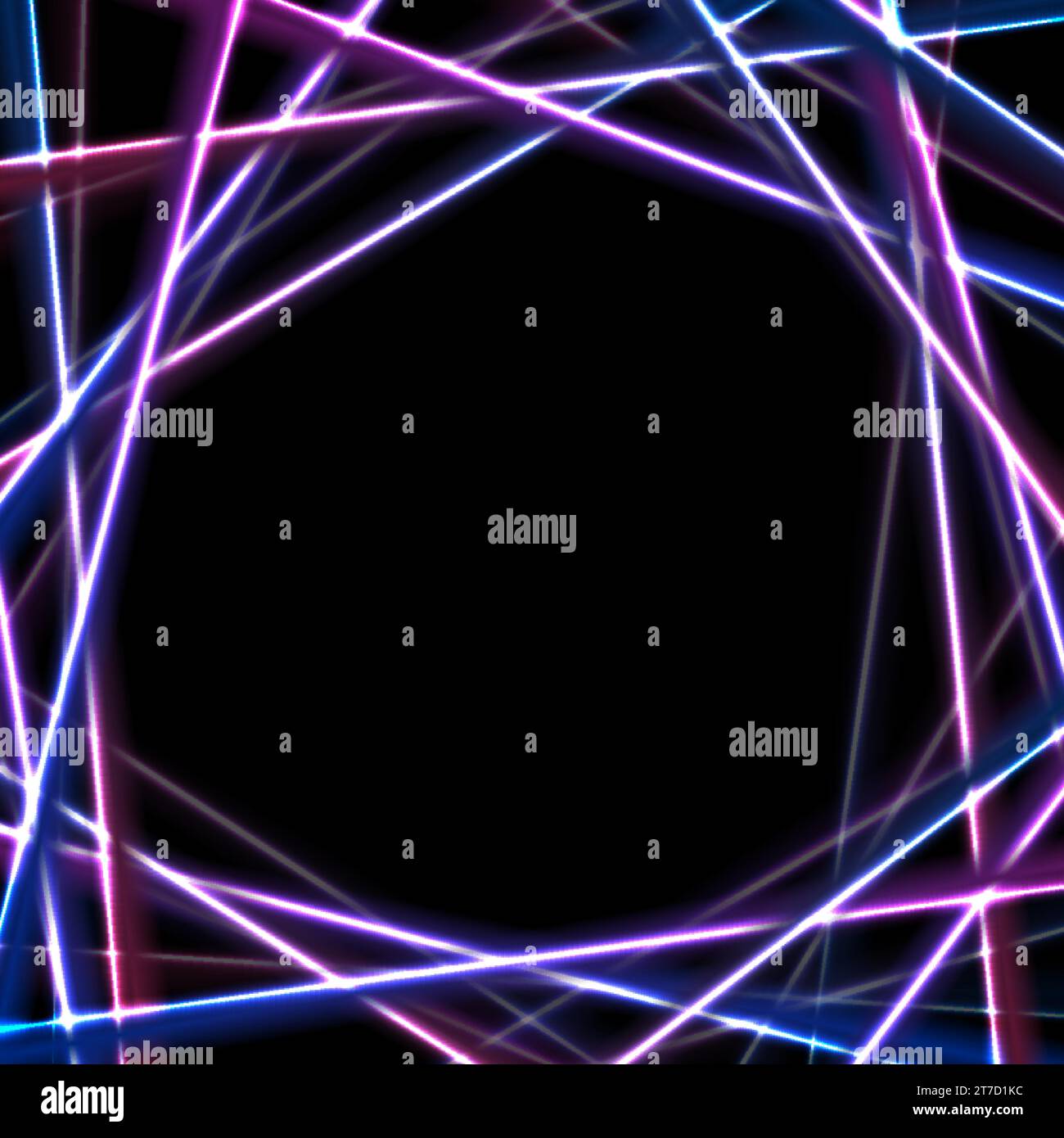 Blue ultraviolet neon laser lines futuristic tech background. Abstract ...