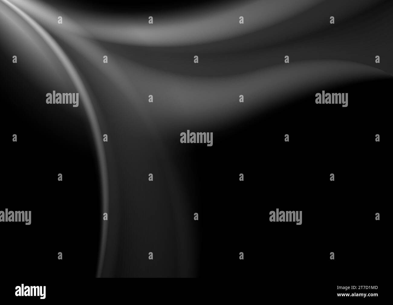 Abstract dark grey minimal smoke waves background. Monochrome smooth ...