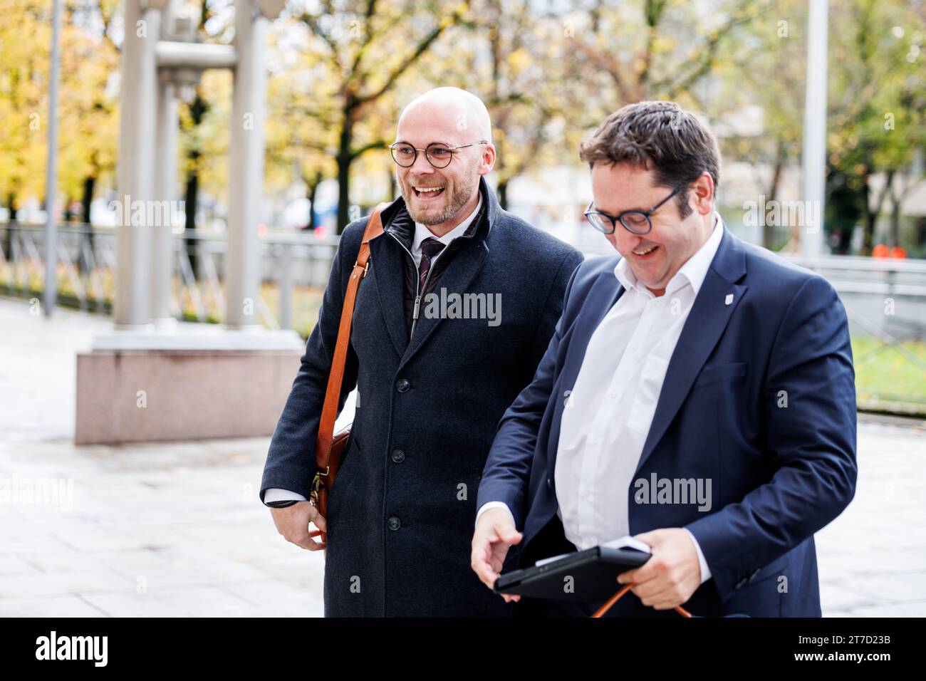 Munich, Germany. 14th Nov, 2023. Fabian Mehring (Free Voters), Digital ...