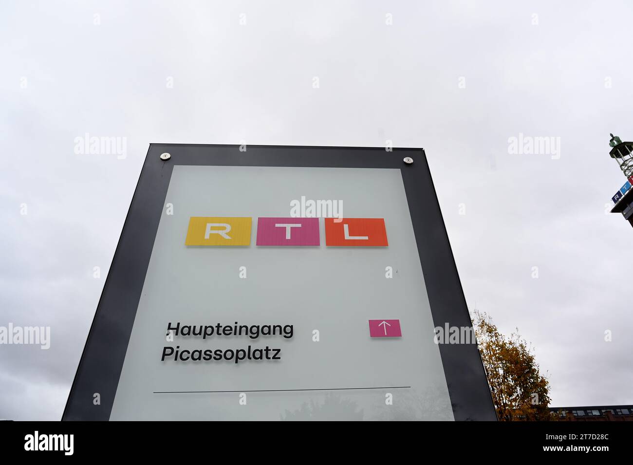 Cologne, Germany. 14th Nov, 2023. Lettering Logo of RTL Television, RTL ...
