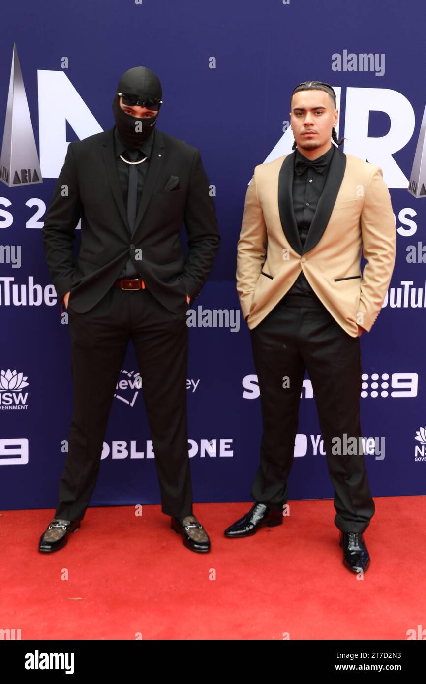 Sydney, Australia. 15th November 2023. Day Uno and Kahukx attend the ...