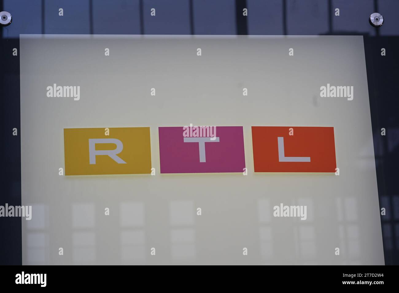 Cologne, Germany. 14th Nov, 2023. Lettering Logo of RTL Television, RTL ...