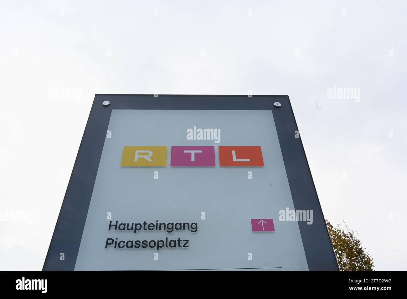 Cologne, Germany. 14th Nov, 2023. Lettering Logo of RTL Television, RTL ...