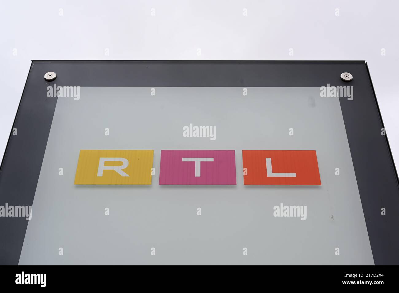 Cologne, Germany. 14th Nov, 2023. Lettering Logo of RTL Television, RTL ...