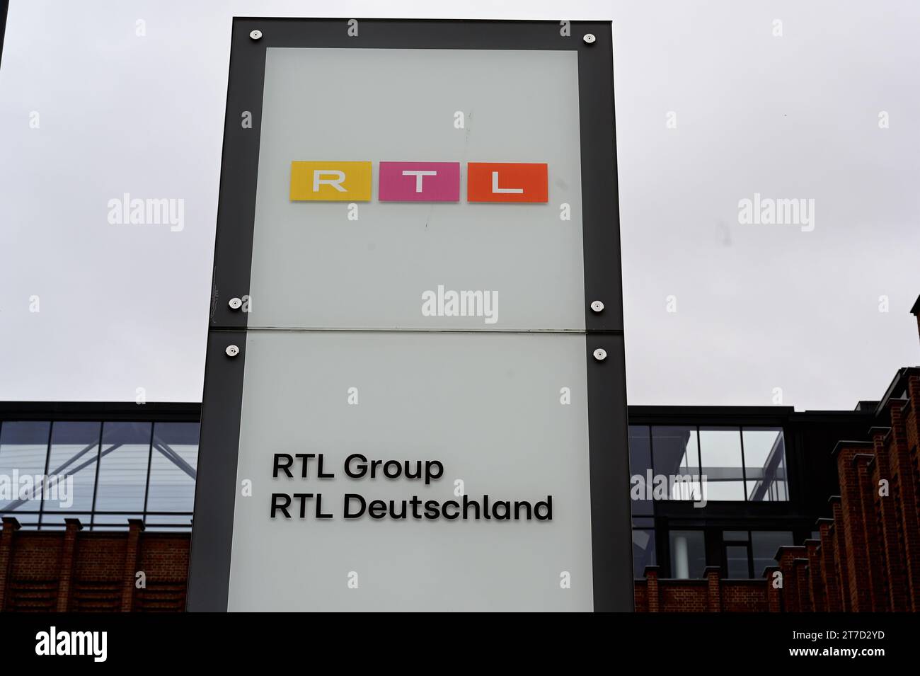 Cologne, Germany. 14th Nov, 2023. Lettering Logo of RTL Television, RTL ...