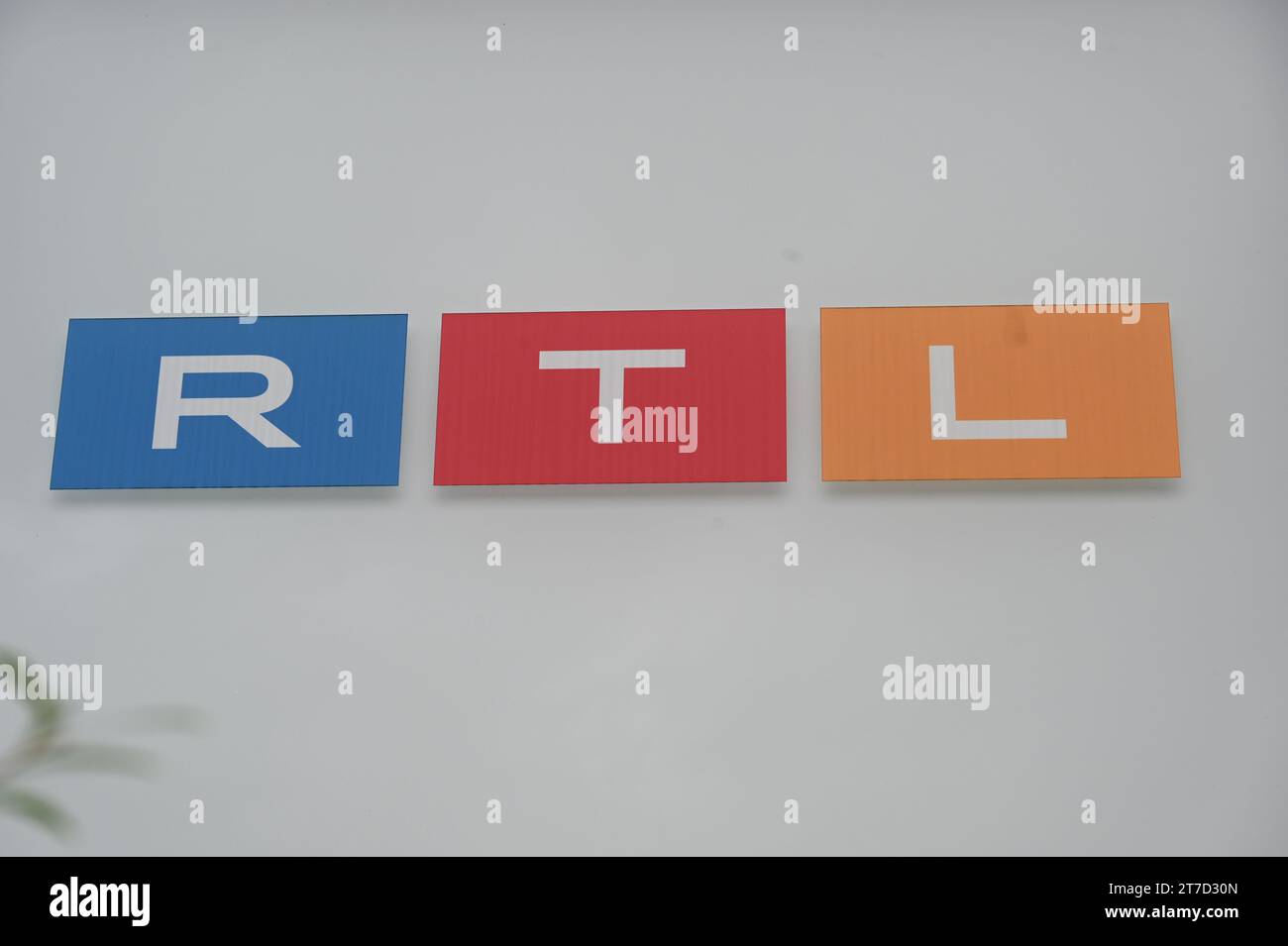 Cologne, Germany. 14th Nov, 2023. Lettering Logo of RTL Television, RTL ...