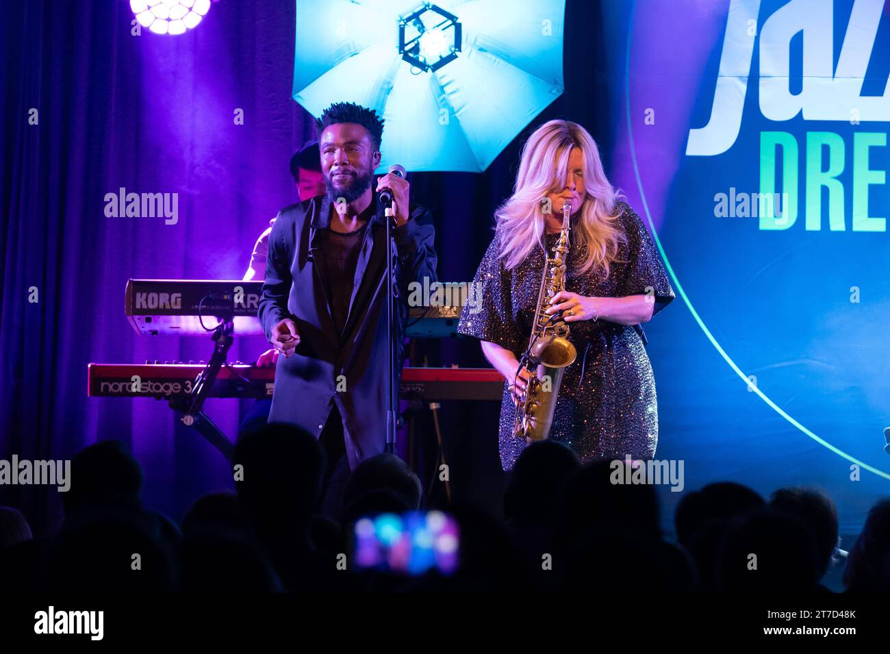 Candy Dulfer auf der „We Never Stop“-Tour bei den 23. Dresdener Jazztagen im Ostra-Dome. Dresden ...