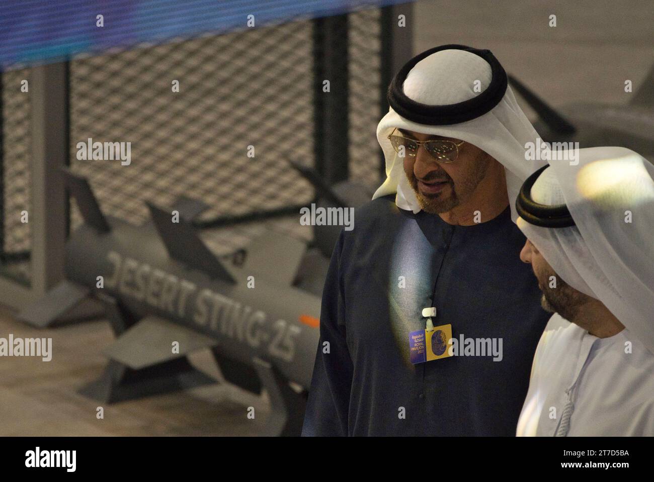 Sheikh Mohammed bin Zayed Al Nahyan, left, the president of the United ...