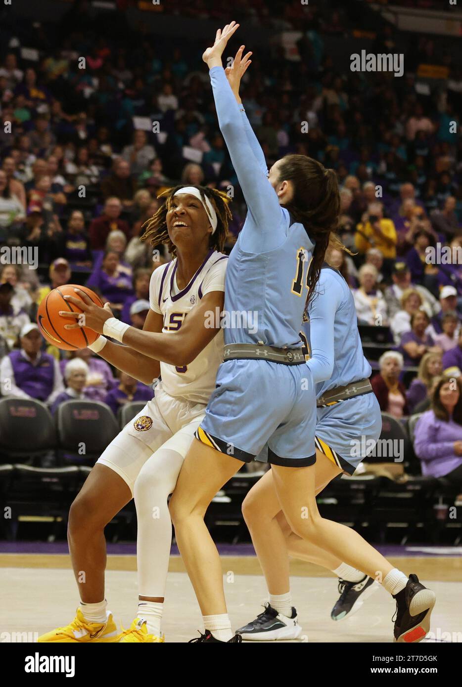 Baton Rouge, USA. 14th Nov, 2023. LSU Lady Tigers forward Sa'Myah Smith ...