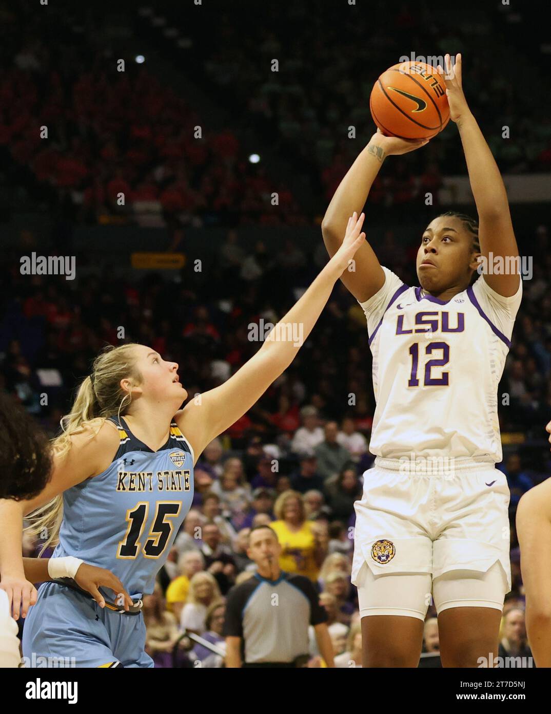 Baton Rouge, USA. 14th Nov, 2023. LSU Lady Tigers guard Mikaylah ...