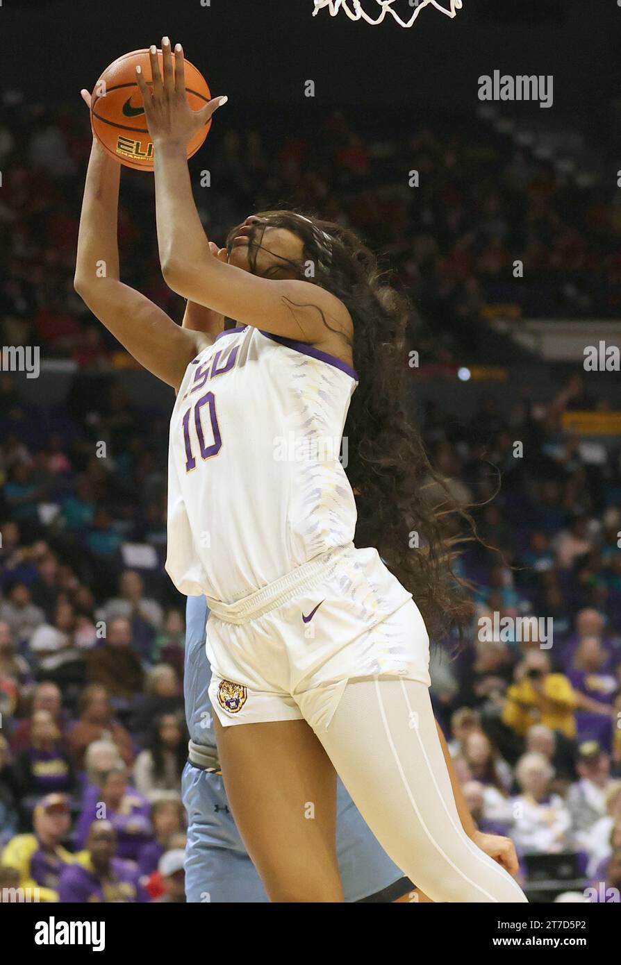 Baton Rouge, USA. 14th Nov, 2023. LSU Lady Tigers forward Angel Reese ...