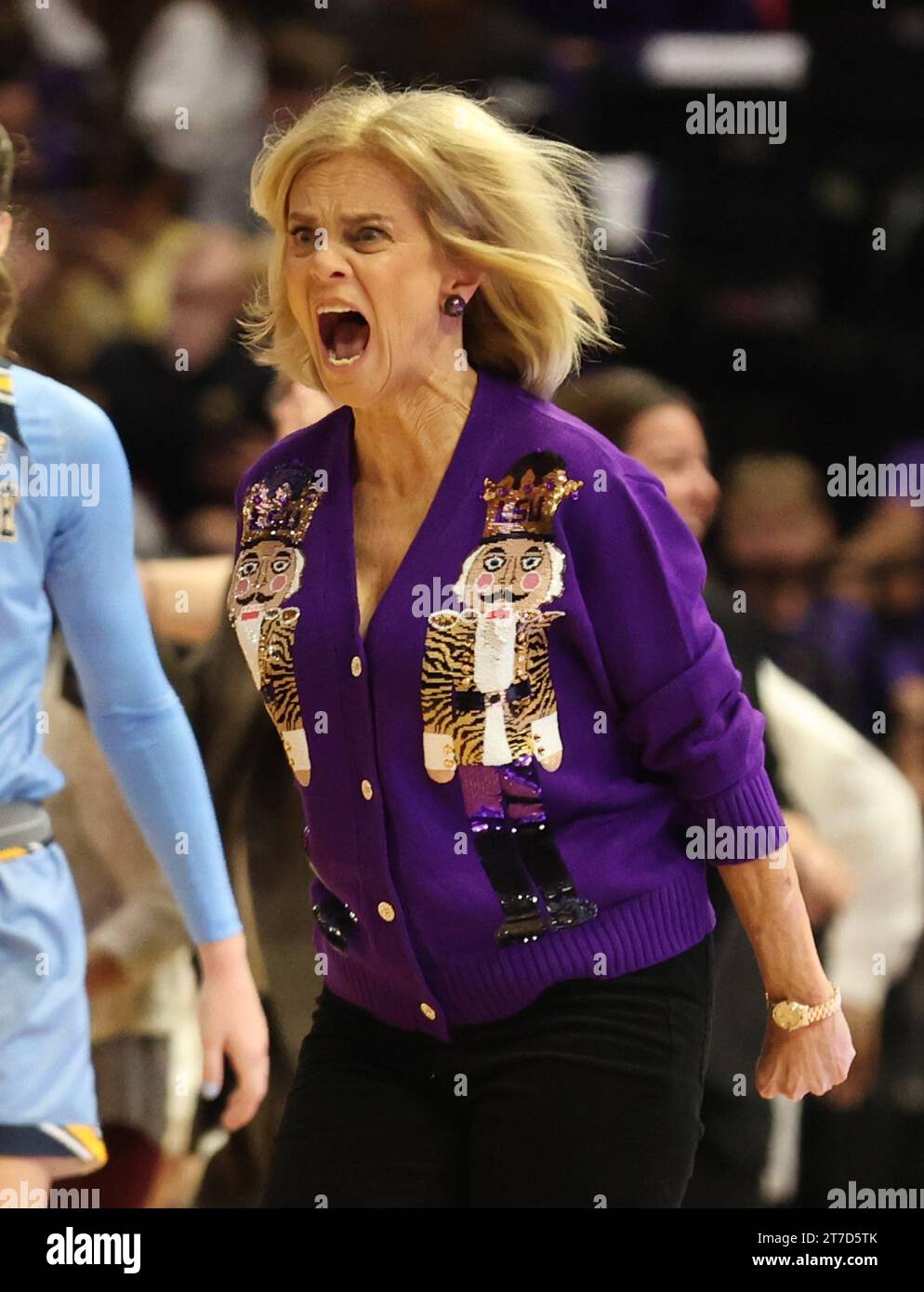 Baton Rouge, USA. 14th Nov, 2023. LSU Lady Tigers head coach Kim Mulkey ...