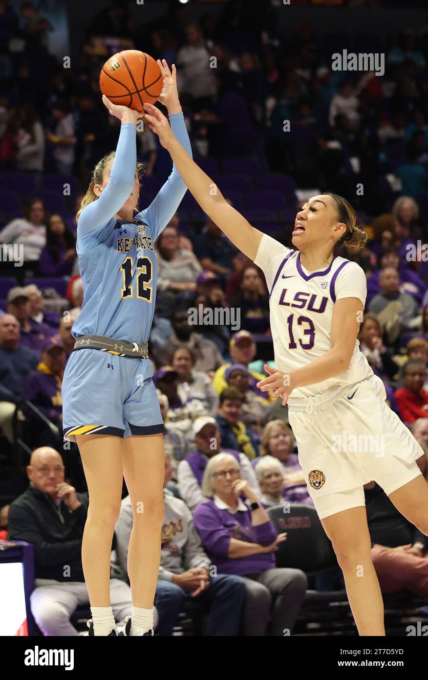 Baton Rouge, USA. 14th Nov, 2023. LSU Lady Tigers guard Last-Tear Poa ...