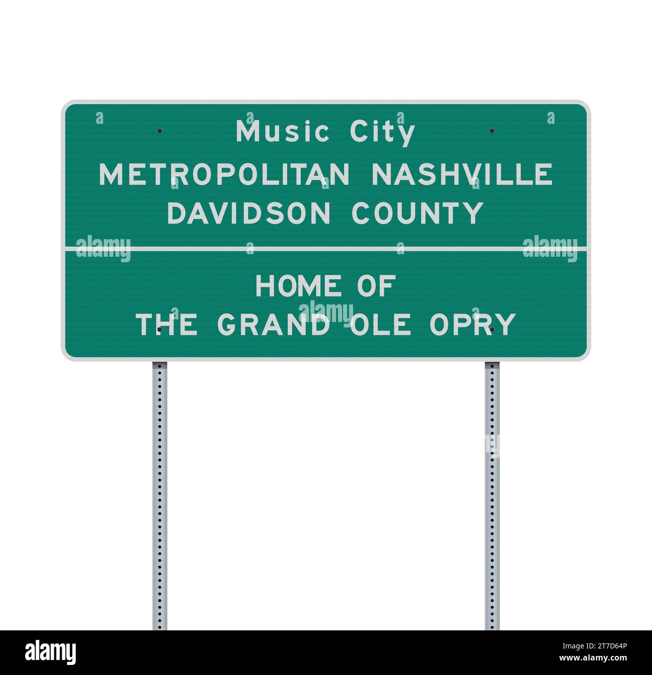 Nashville road sign Stock Vector Images - Alamy