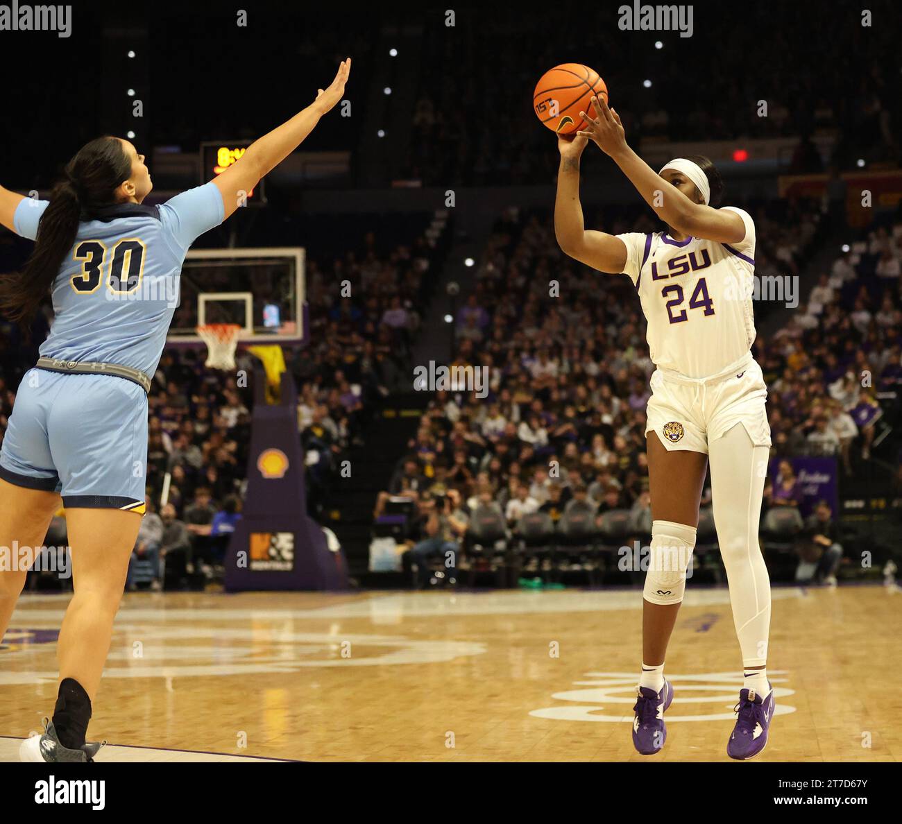 Baton Rouge, USA. 14th Nov, 2023. LSU Lady Tigers guard Aneesah Morrow ...