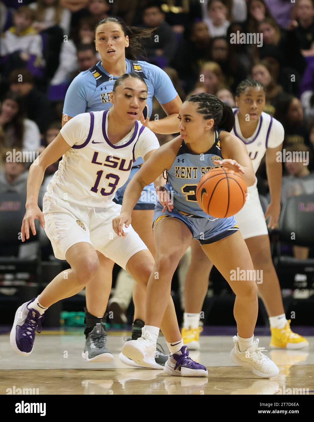 Baton Rouge, USA. 14th Nov, 2023. LSU Lady Tigers guard Last-Tear Poa ...