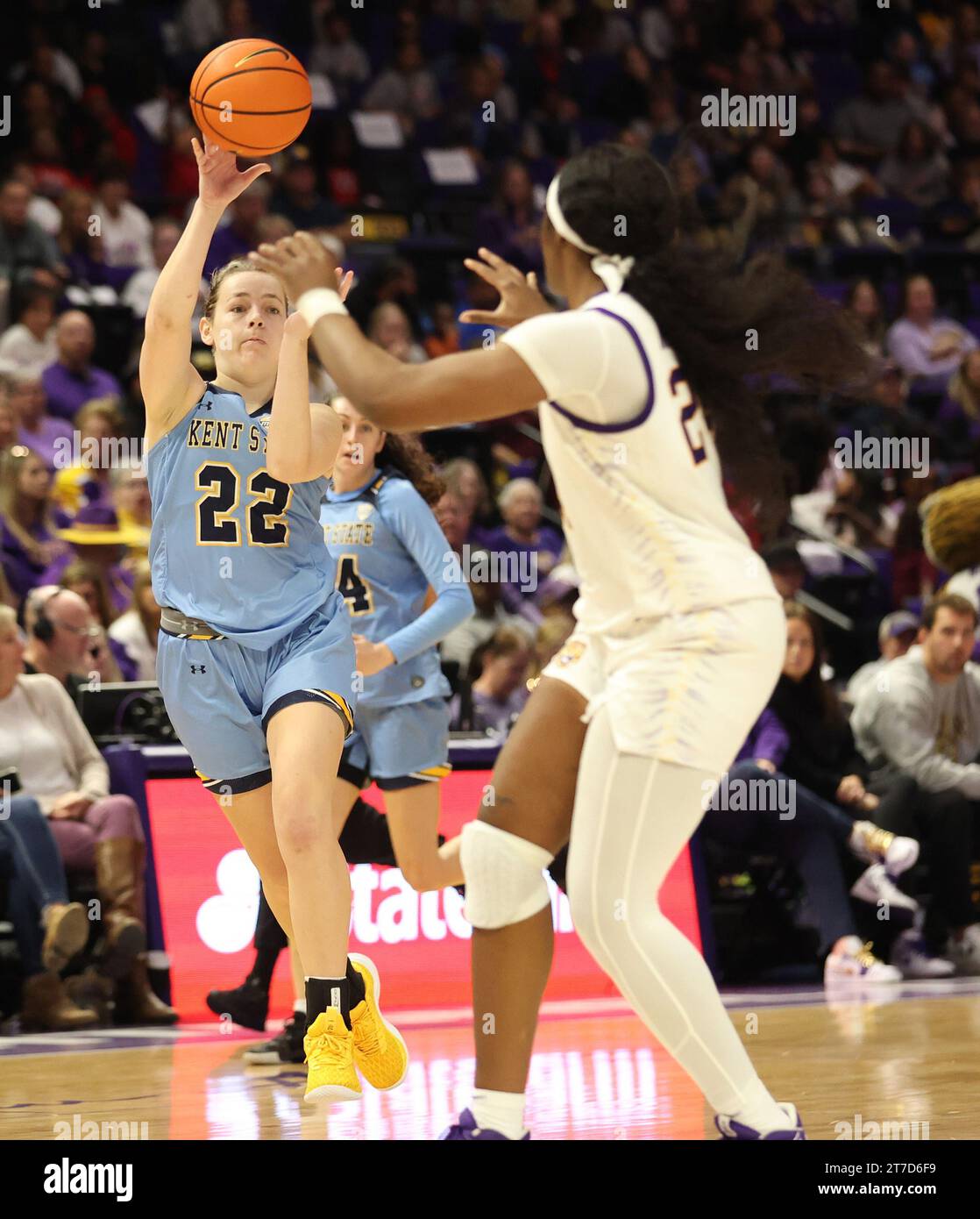 Baton Rouge, USA. 14th Nov, 2023. Kent State Golden Flashes guard Abby ...