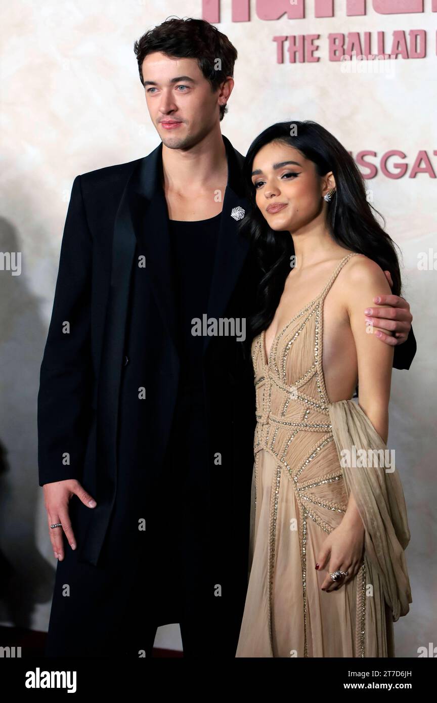 Tom Blyth und Rachel Zegler bei der Premiere des Kinofilms The Hunger ...