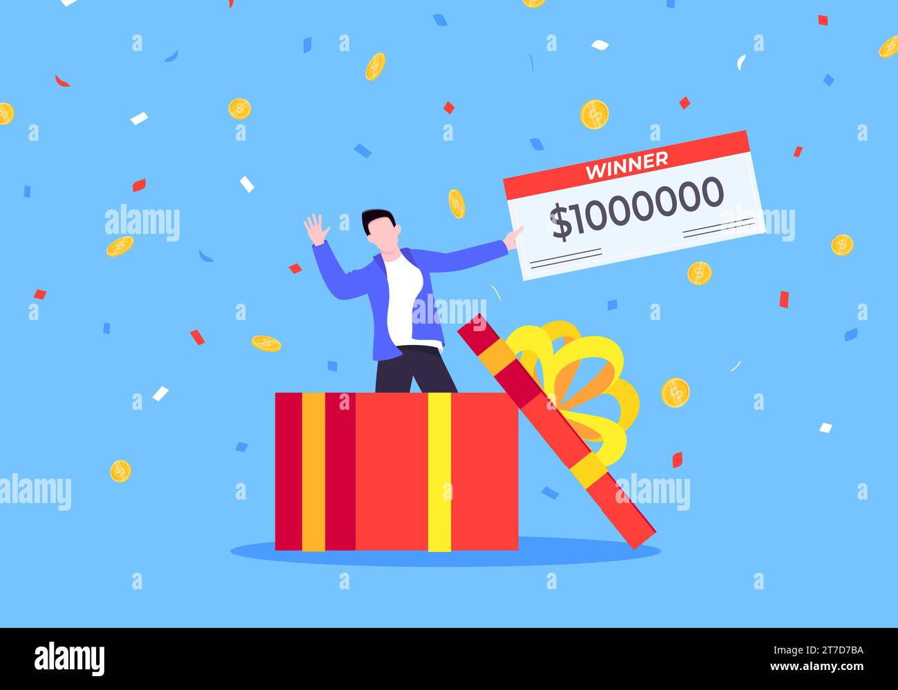 Man with big cheque hi-res stock photography and images - Alamy