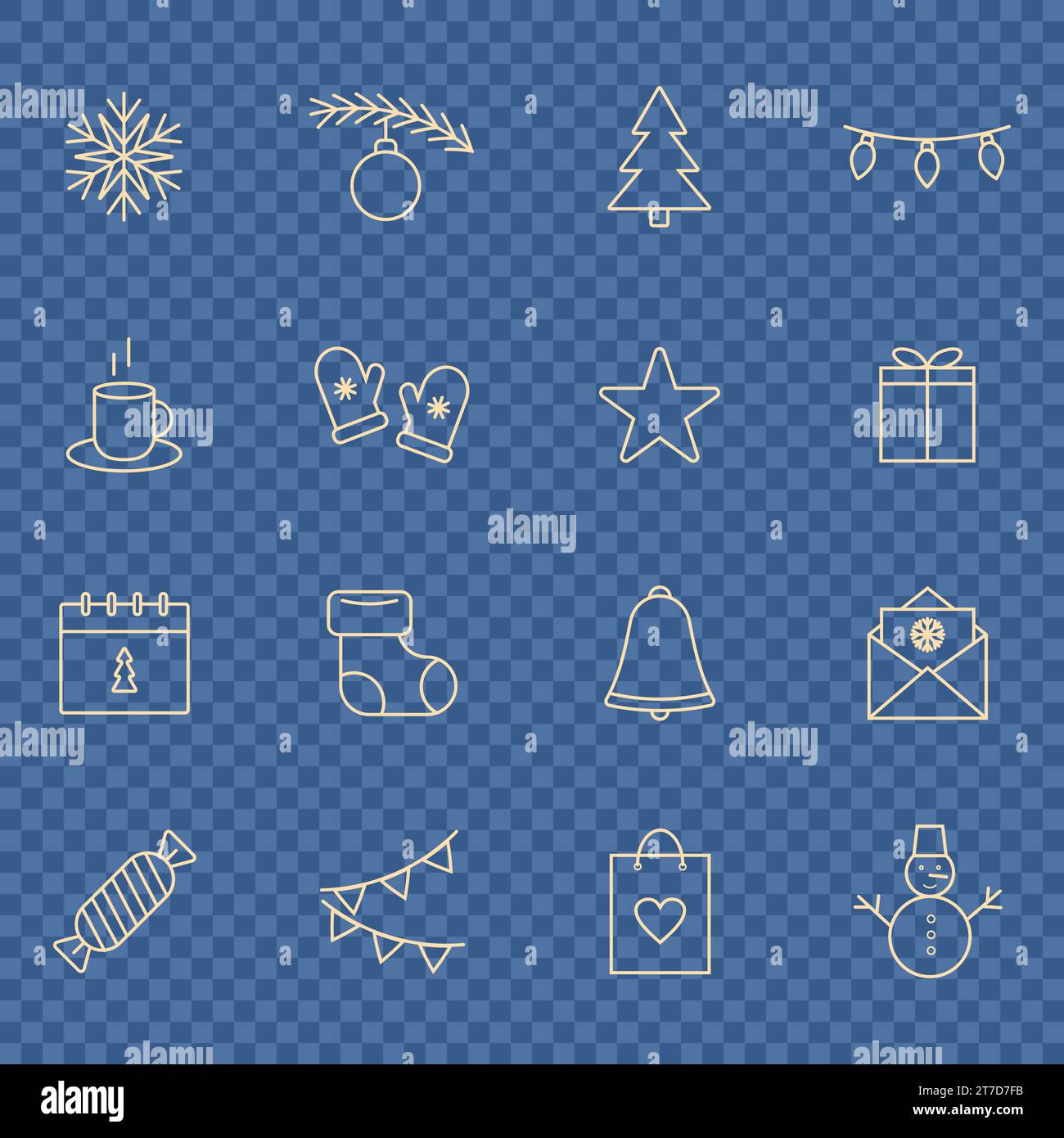 Christmas tree star line Stock Vector Images - Alamy