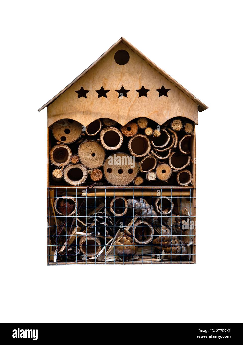 wooden house for insects isolated on a white background Stock Photo - Alamy