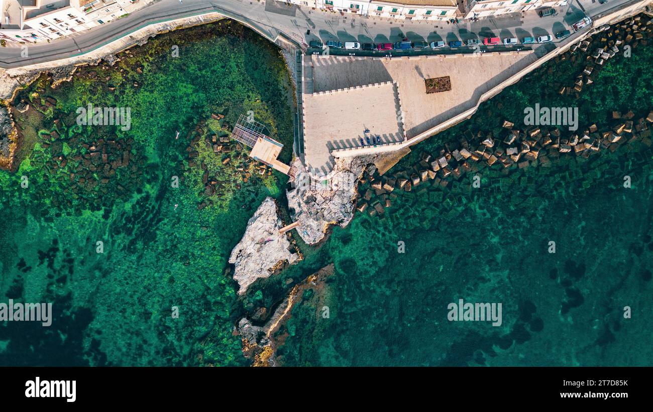 Aerial photo of the town of Syracuse in Sicily Stock Photo - Alamy
