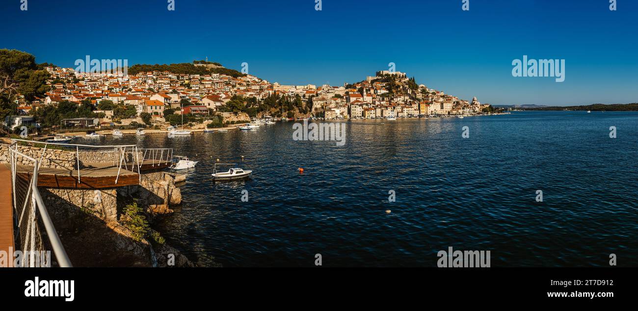 Sibenik is historic town in Croatia, located in central Dalmatia where ...