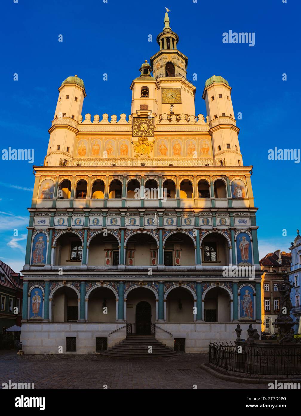 Poznan Town Hall or Ratusz is a historic building in the city of Poznan ...