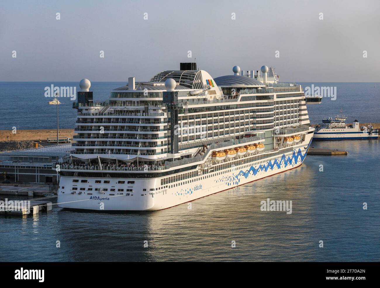 Giant cruise ship AIDAperla (AIDA Cruises German operator), built in ...
